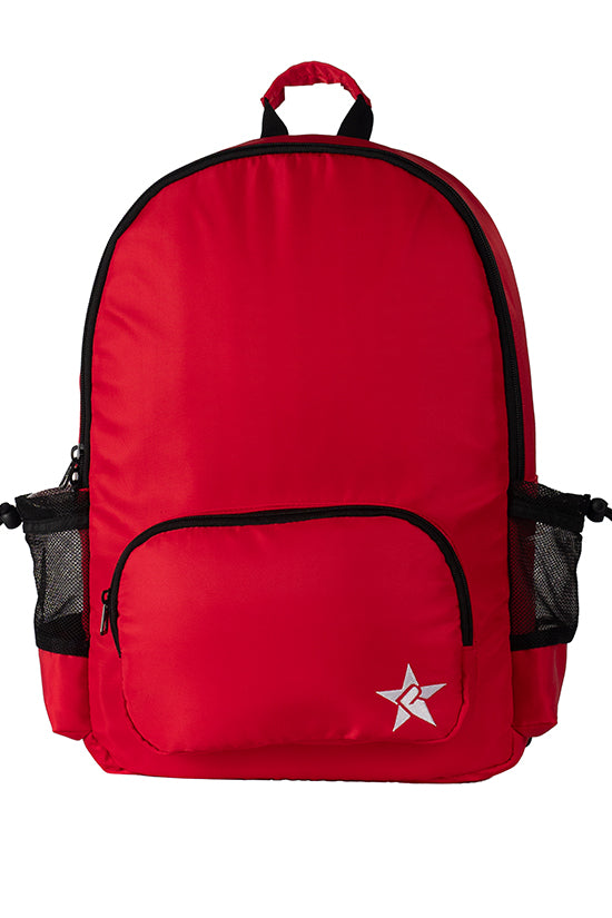 Satin in Red Rebel Raven Backpack with Black Zipper – Rebel Athletic