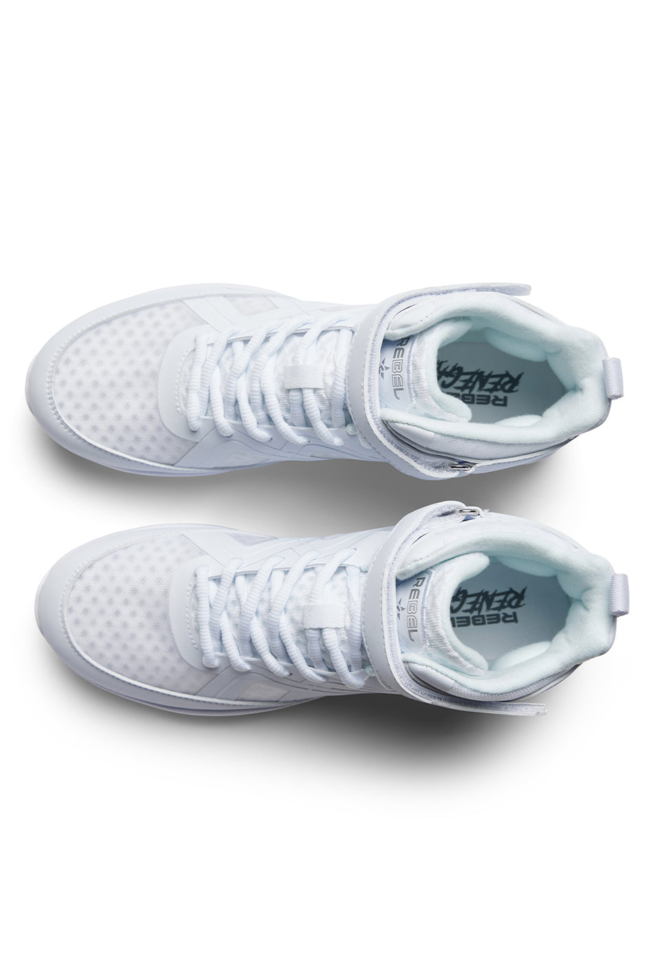 Rebel Renegade- White High Top Cheer Shoes – Rebel Athletic