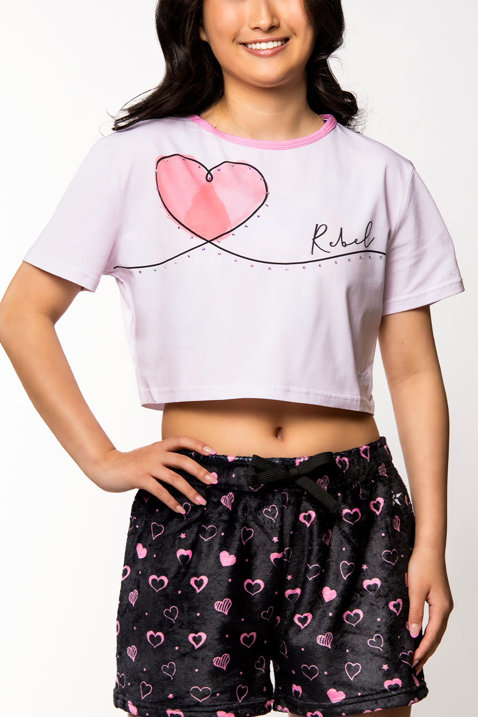 Cropped Tee in Pink Crush – Rebel Athletic