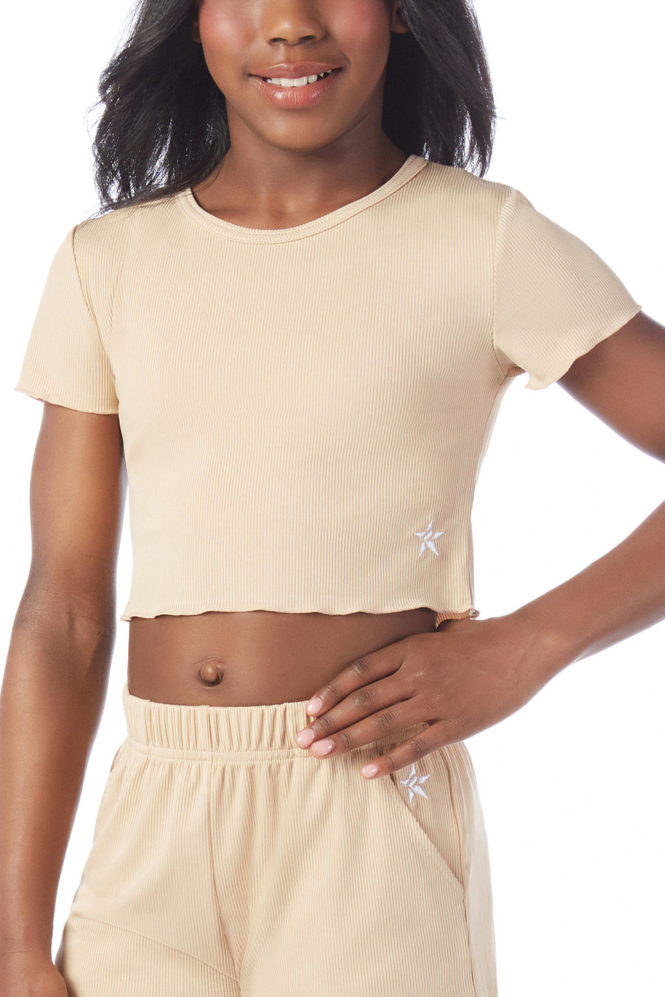 Comfy Cozy Crop Top in Caramel – Rebel Athletic