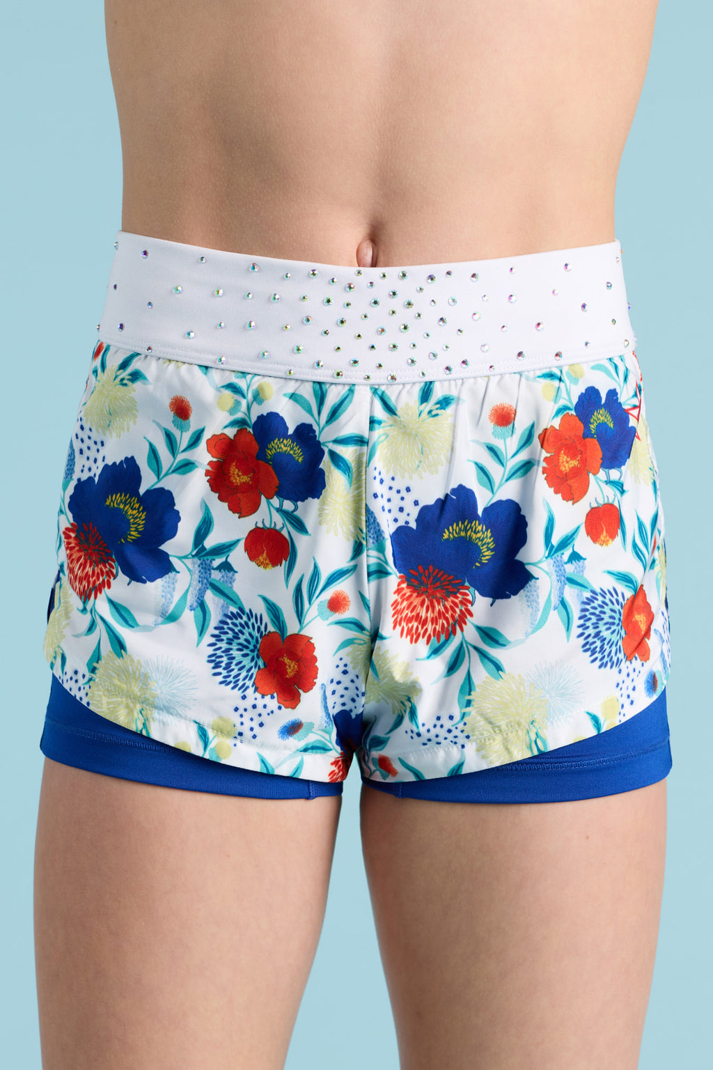 Wild Blossom Short in White – Rebel Athletic