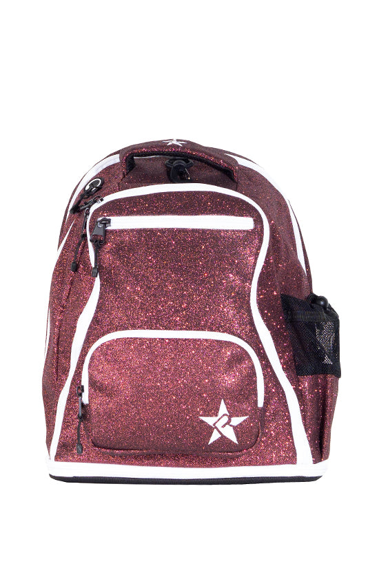 Maroon Baby Rebel Dream Bag with White Zipper - Maroon Mini Backpack ...